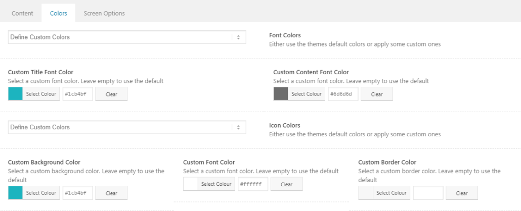 Icon List – Enfold Documentation