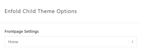 Page Setup – Enfold Documentation