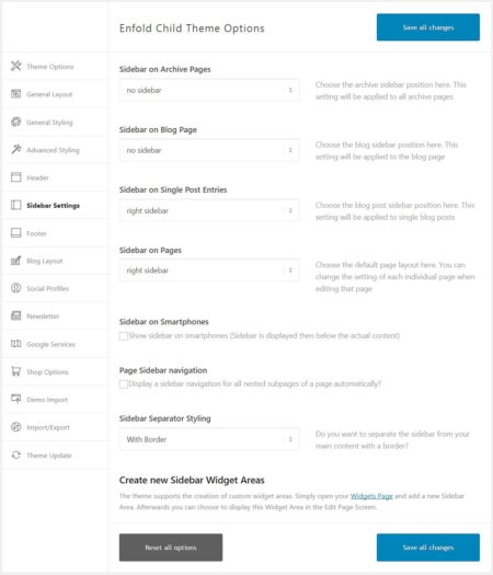 Quick setup – Enfold Documentation