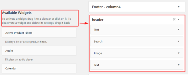 Example of logo left, widgets right, menu below – Enfold Documentation