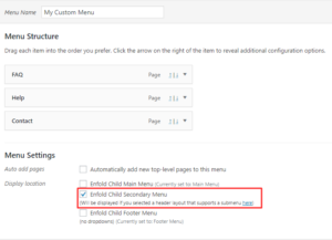 Menu – Enfold Documentation