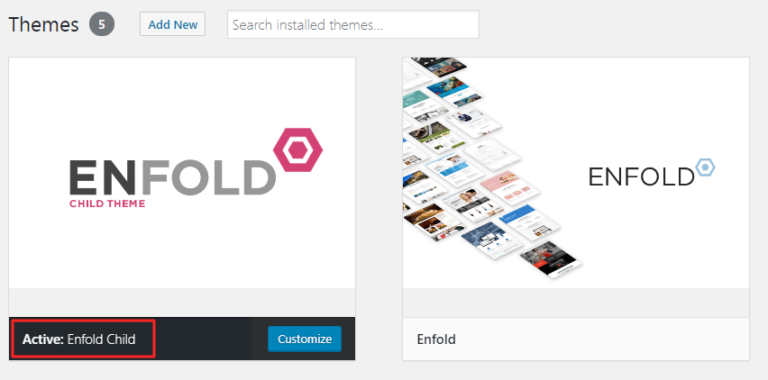 Child Theme – Enfold Documentation