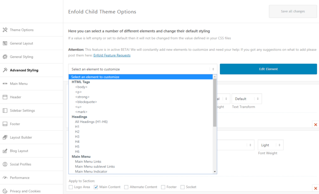 Quick Setup Enfold Documentation