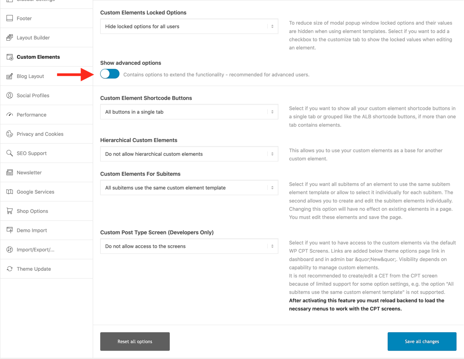 Custom Element Templates – Enfold Documentation