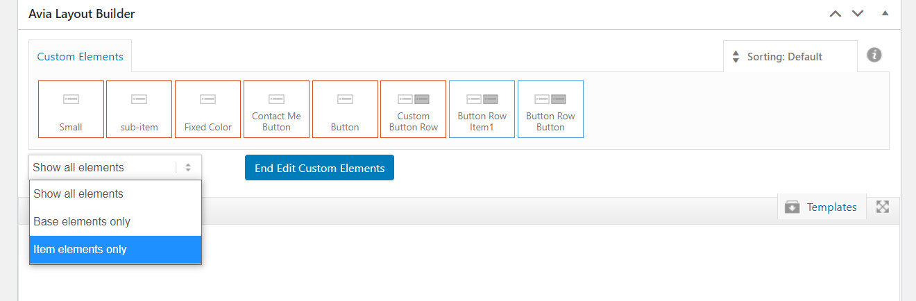 Custom Element Templates – Enfold Documentation