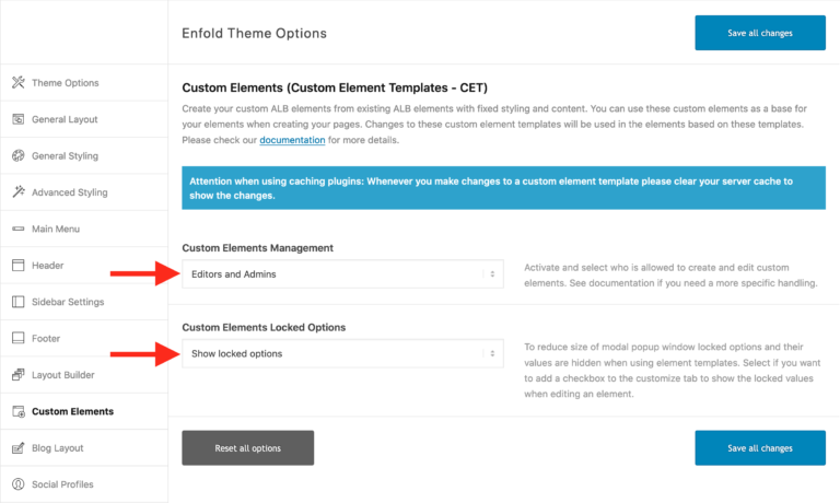 Custom Element Templates Enfold Documentation
