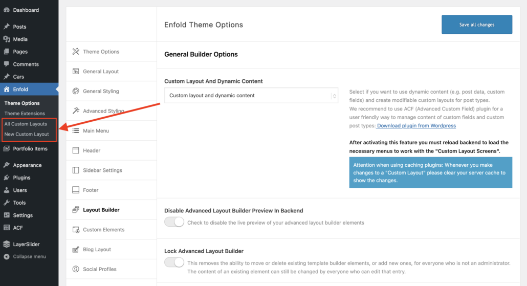 Custom Layout & Dynamic Content – Enfold Documentation
